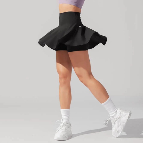 POPFLEX | Skirts | Pop Flex Twirl Skort Black | Poshmark